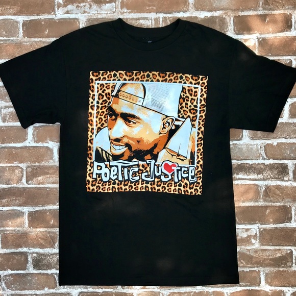 Shirts | Poetic Justice 2 Pac Mens Black Cotton Tshirt | Poshmark